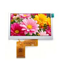 China YZY 4.3 Inch TFT LCD Module with 800x480 High Resolution RGB Interface 500 Nits Brightness 1200 Contrast Ratio Wide Viewing Angle Display for sale