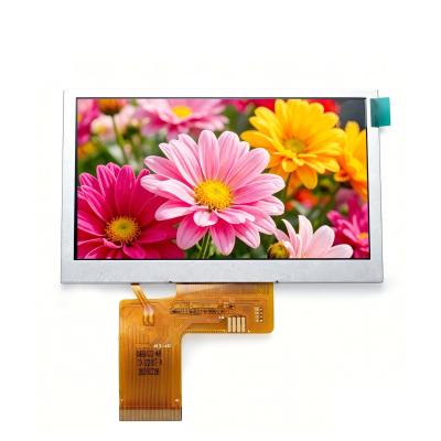 China YZY 4.3 Inch TFT LCD Module with 800x480 High Resolution RGB Interface 500 Nits Brightness 1200 Contrast Ratio Wide Viewing Angle Display for sale