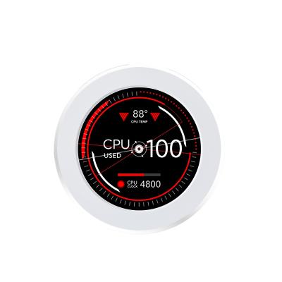 China Portable Monitor 2.1 Inch Round Display USB Interface Aluminum Alloy Secondary Screen for PC Desktop for sale