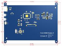 China 7 Inch HDMI Touch Display Module.Support 1080P HDMI signal, 5‑point capacitive touch.Backlight power‑saving control. for sale
