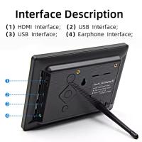 China 7 Inch IPS Touch Display Module 1024X600 5 Point Capacitive Touch Stereo Speaker Breathing Light. for sale