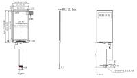 China 1.97 Inch IPS TFT LCD Display Module 170×320 Resolution NV3030A IC SPI Interface Wide Operating Temperature For Small Equipment Embedded Application Screen for sale