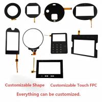 China YT1560C2U‑C1 G+G PCAP Capacitive Touch Panel, 377.9×237.7mm 1.1mm Tempered Black Silk‑Screen Glass With Transparent Hole, USB 2‑Point Touch For Industrial HMI Equipment for sale