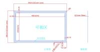 China YT1850C2U‑C1 PCAP Touch Overlay 442×266mm 2.0mm Thickness,Black Silk‑Screen Glass With Transparent Hole & R6 Corner For Industrial Control Kiosk for sale