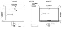 China 10.1 Inch G+G Projected Capacitive Touch Panel,1.1mm tempered cover glass with over 6H hardness,GT9271 IIC interface,support 10‑point touch,≥86% transmittance for touch display assembly for sale