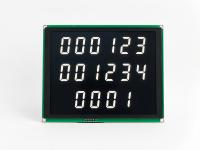 China 16 Digit HTN Monochrome Segment LCD Display Module with HT1621 Controller 5V 16 Pin for Industrial Meters for sale