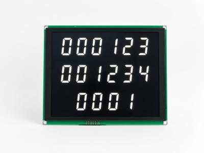 China 16 Digit HTN Monochrome Segment LCD Display Module with HT1621 Controller 5V 16 Pin for Industrial Meters for sale