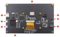 China 7‑Inch IPS LCD HDMI Display Module 1024*600 Resolution, Full View Angle, 5V MicroUSB Power Supply, 3.5mm Audio Output Compatible with Raspberry Pi & Windows System for sale