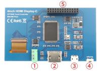 China 4 Inch IPS HDMI Touch Display 800×480 4‑Wire Resistive Touch 3.5mm Audio for Raspberry Pi Embedded DIY & PC Secondary Monitor for sale