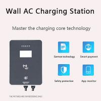 China Wall Hanging / Upright Mounting Fast Charging Station Single Gun AC Charging Pile for sale