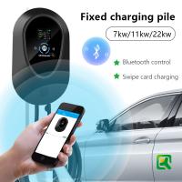 China GBT Wall Charger for Home Wall Box 7/11/22kw EV Charging Station Operate 380v for sale
