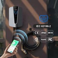 China American European Standard 1Phase 16A/32A/48A Wall-mounted AC EV Charging Pile with 7KW/11KW/22KW Rated Power for sale