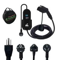 China 16 Amp EV Charger for Type1 Electric Vehicles 220V-250V Portable Switchable Plug CE Certificate for sale