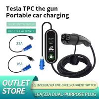China Customizable Plug Portable EV Charger 7KW TSL Model for Tesla Model Y and Model 3 Accessories for sale