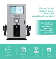 China Electric Charging Stations 380VAC ± 15% Nominal Input Voltage Super Fast EV Charger with CHAdeMO CCS GBT Connectors for sale