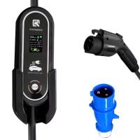 China 7kw 32A EV Portable Charger Type1 with Shucko Plug CE Certification 220V and 10M Cable Length LP55 Protection Level for sale