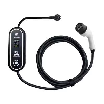 China PC Copper 3.5kw Portable EV Charger Type2 Fast Electric Car Charging Station for Electric Vehicles Operate 220V for sale