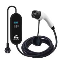 China Type2 Electric Car Charger 16A 3.5kw Portable EV Charger with LCD Screen and Adjustable Output Current Operate at 220V for sale