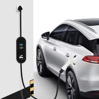 China Type2 Electric Car Charger 16A 3.5kw Portable EV Charger with LCD Screen and Adjustable Output Current Operate at 220V for sale