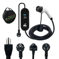 China 22OV AC Schuko EV Charger Home Fast Electric Vehicle Car Portable Charger Single Phase Output Power 16A for byd cars for sale