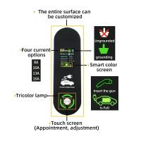 China Output Voltage AC 220V-240V 3.5kw Electric Vehicle Charger Level 2 16A with Type 2 Plug and LED Screen for sale