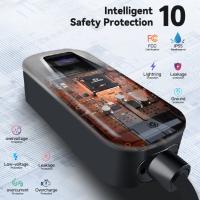 China GBT 3.5KW 7KW Type 2 EV Portable Charger Adjustable Current 16A 32A 40A CE ROHS Certified Output Current 8A/10A/13A/16A/32A for sale