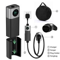 China 3.5KW 7KW 11KW 22KW Portable EV Charger with EU Plug Plug and Play Single/Three Phase Electric Transmission Method for sale