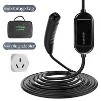 China E-mingze 32A 7KW Portable EV Car Charger New Condition Wholesale Portable Charging Stations Tesla Model Model Charging Station for sale