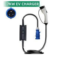 China High Power Electric Vehicle E-mingze 32A 22KW Type2 On-board Charging Portable EV Charger with Overcurrent Protection for sale