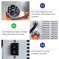 China Smart DC Fast Portable EV Charger Station Electric with 7kW Output Power and CHAdeMO CCS Connectors for sale