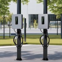 China 50A Rated Current Wall-Mounted EV DC Charger Floor Stand Optional for Home Electric Vehicle Charging by E-Mingze for sale