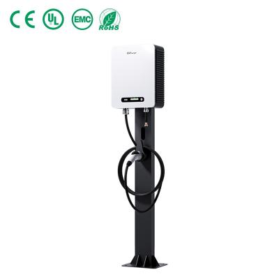 China Leakage Protection Function E-mingze GBT 7KW Column Electric Vehicle Charger with DC Output Current Color Screen for sale