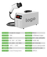 China 7KW DC Fast Charger 32A Waterproof Easy Carry EV Charging Station with and No-load Socket In/Pull Out 10000 Times by E-mingze for sale