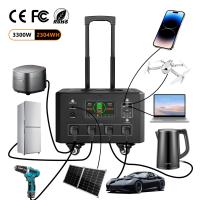 China Leakage Protection Portable Solar Battery Charging Station 2.3KWH 3.3KW For Fast Charging for sale