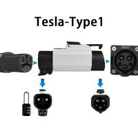 China 7KW 220v 32A Tesla to J1772 Car Charger Adapter Converter PC Copper Condition for EV Charging Vehicles for sale