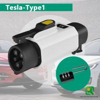 China 7KW 220v 32A Tesla to J1772 Car Charger Adapter Converter PC Copper Condition for EV Charging Vehicles for sale