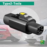 China 32A 220V Waterproof Portable EV Charging Adapters PC Copper NACS Type2 to Tesla 7KW Chargers Connector Charging Stations for sale