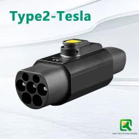China 32A 220V Waterproof Portable EV Charging Adapters PC Copper NACS Type2 to Tesla 7KW Chargers Connector Charging Stations for sale
