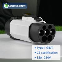 China 7KW Portable EV Charger Electric Vehicles AC Type1to GBT 220V Car Adapter 32A Output Current Charging Station Black for sale