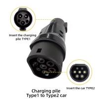 China Type1 to Type2 EV Charging Adapter with 7kw 32A 220v Output Current and Design for sale