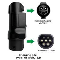 China Type1 to Type2 EV Charging Adapter with 7kw 32A 220v Output Current and Design for sale