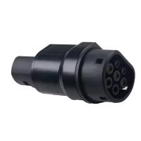 China 220v Black Electric Vehicle GBT to Tesla Adapter 7kw Ev Socket Charging Function for EV Charging Adapter for sale