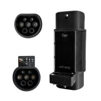 China GBT to Type2 ev charger adapter AC charging station connector with lock 220V converter Certificate CE Approved PC Copper for sale