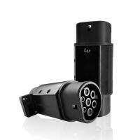 China GBT to Type2 ev charger adapter AC charging station connector with lock 220V converter Certificate CE Approved PC Copper for sale
