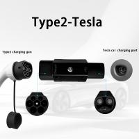 China PC Copper 7kw 32A 220V NACS Type2 to Tesla Universal EV Charging Adapter Type 2 Charging Station for NACS Car Adaptor for sale