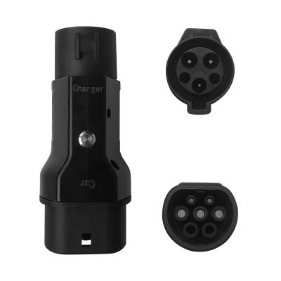 China 220V 32A 7KW Type1 to Type2 Electric Car Adapter Output Current 32A Purpose for Retrofit/Upgrade for sale