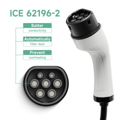 China Overvoltage Protection Energy Vehicles Charging Adapter Cable Type2 To Type 2 IEC62196 For Evse for sale