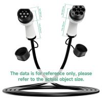 China 11KW Dual-Ended Electric Vehicle Charging Cable with Overvoltage and Overcurrent Protection by E-mingze for sale