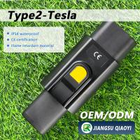 China 32A 220v Waterproof Portable Charging Adapters for Electric Vehicles Condition 7kw PC Copper NACS Type2 to Tesla 32A Chargers for sale