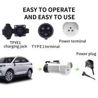 China PC Copper EV Discharge Type 1 J1772 Female for Type1 Standard Vehicle EV v2l Cable IP55 for sale